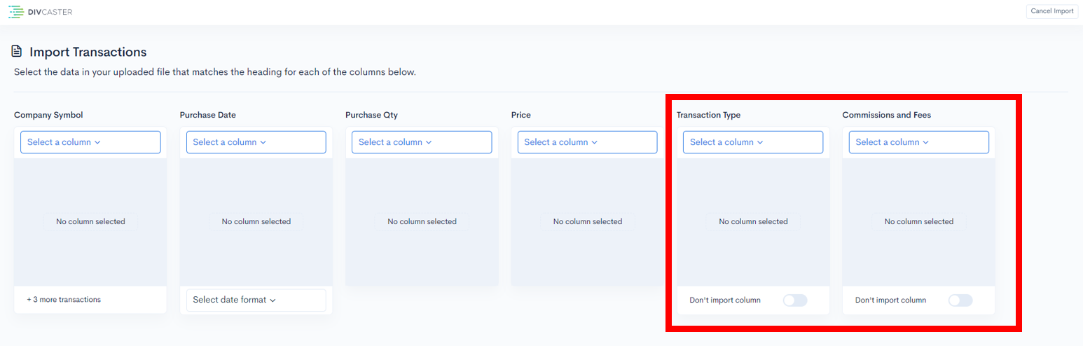 Importing Transactions from Your Online Brokerage – Divcaster Support